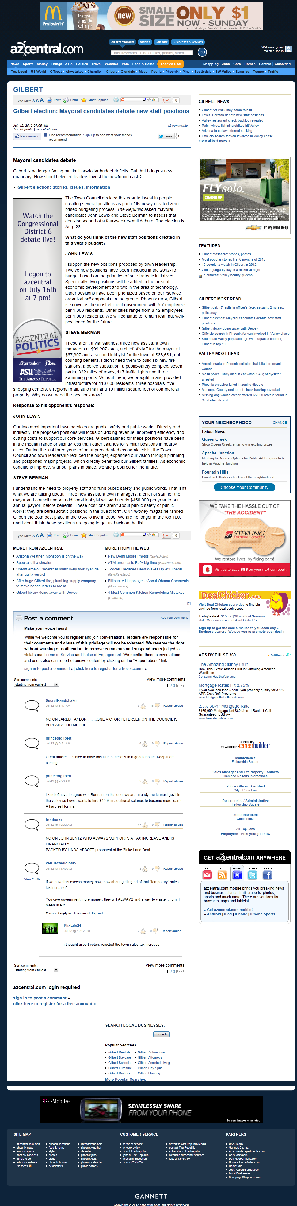 Gilbert Mayor Steve Berman