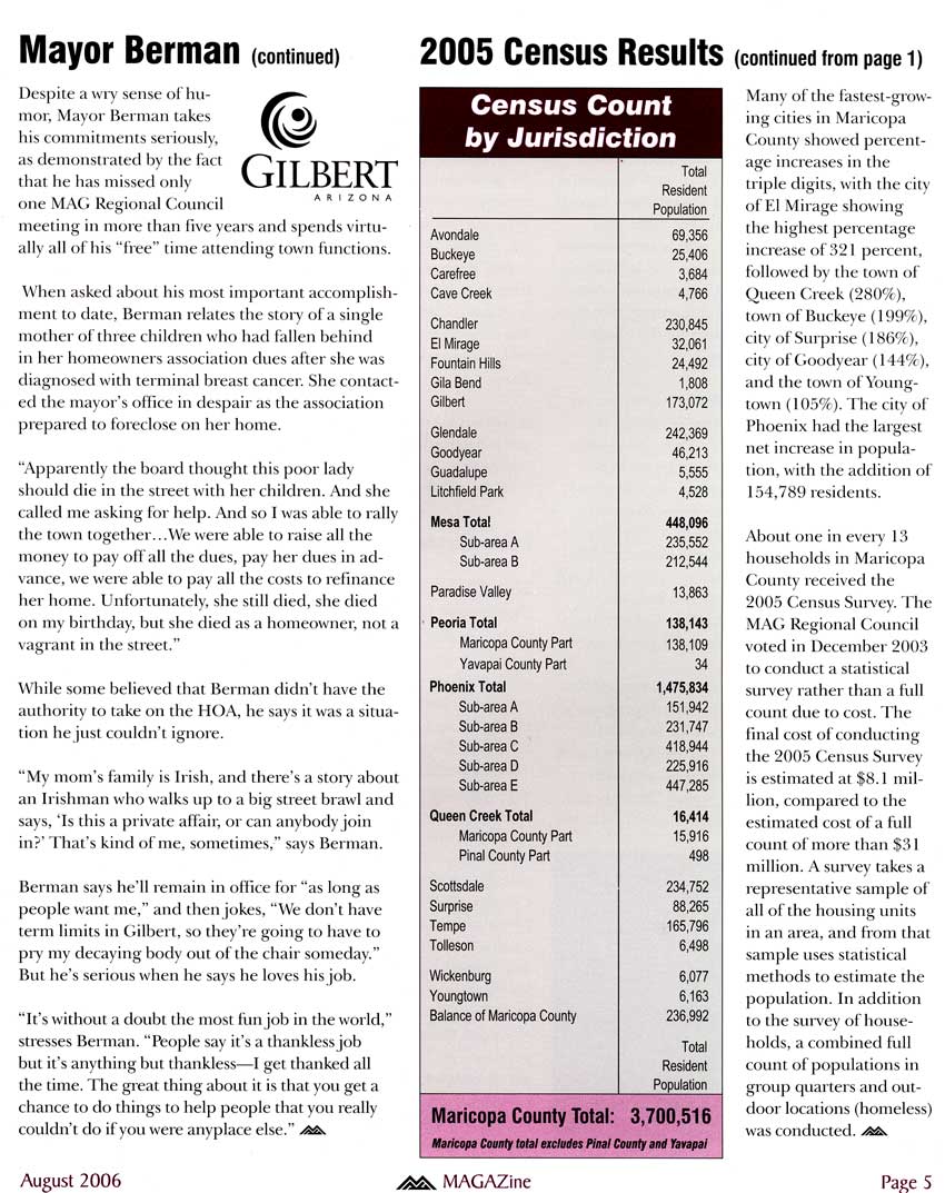 Gilbert Mayor Steve Berman