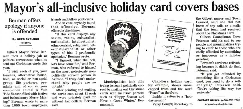 Gilbert Mayor Steve Berman