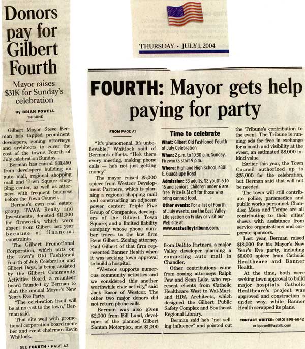 Gilbert Mayor Steve Berman