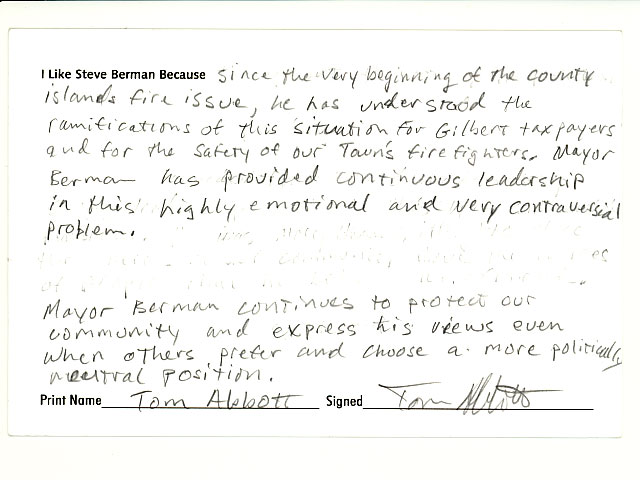 Gilbert Mayor Steve Berman