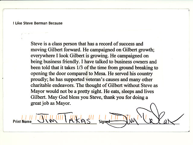 Gilbert Mayor Steve Berman