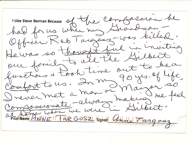 Gilbert Mayor Steve Berman