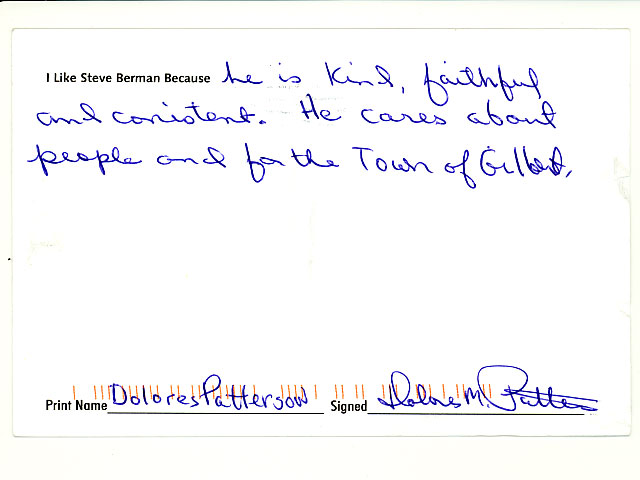 Gilbert Mayor Steve Berman