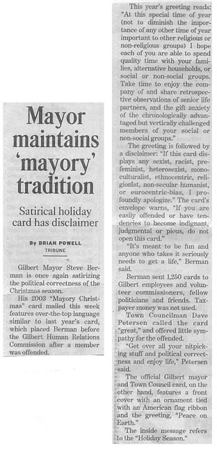 Gilbert Mayor Steve Berman