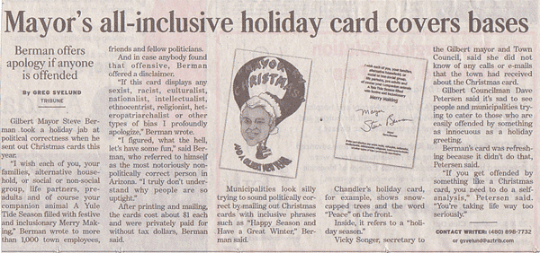 Gilbert Mayor Steve Berman